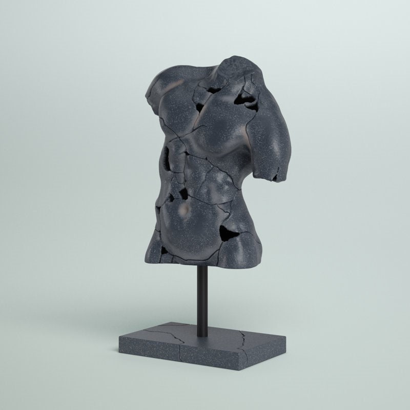 25'' Torso Sculpture Masculine Shape Body Statue - Etsy