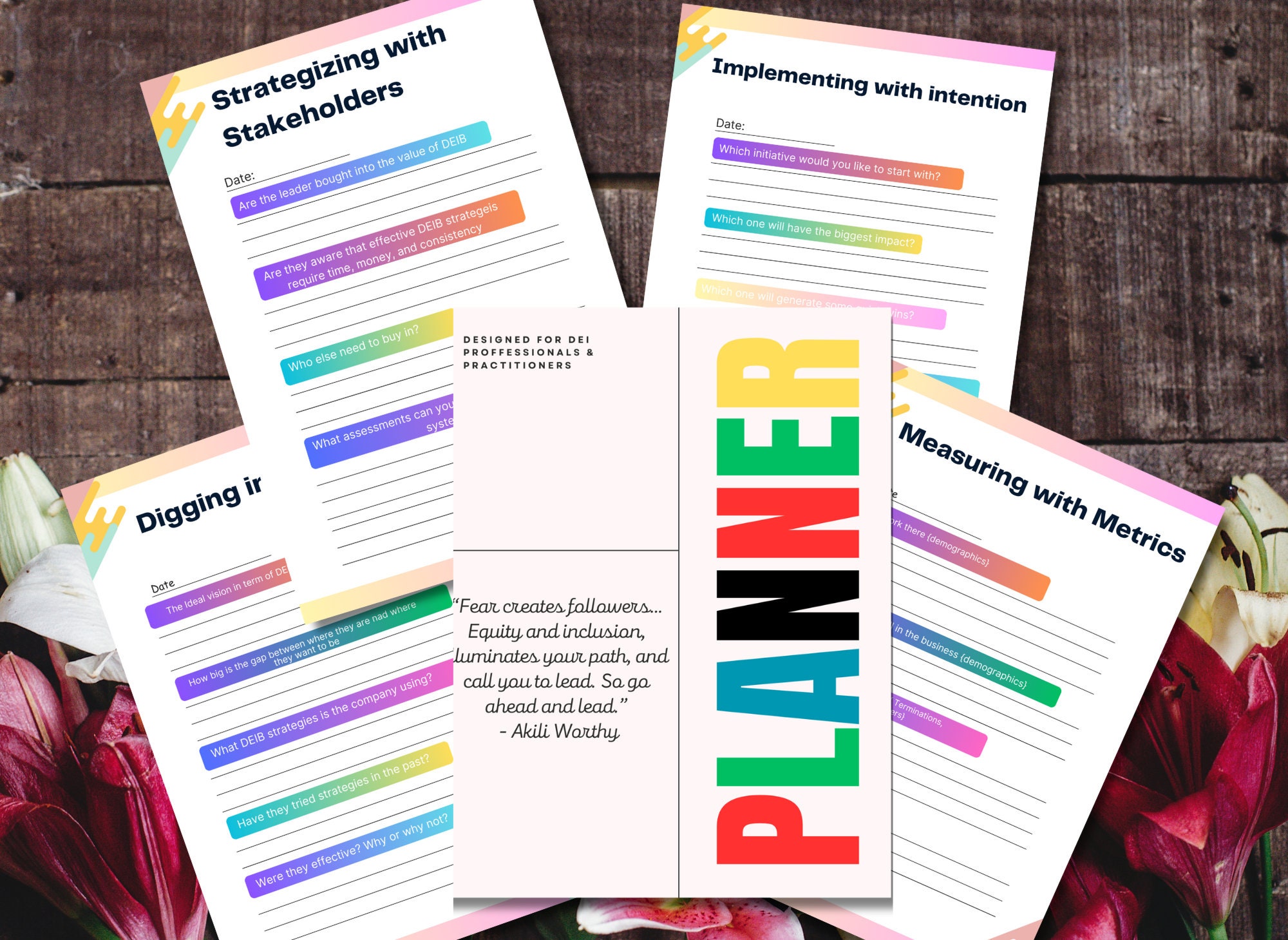 DEI Planner, Justice, Diversity, Equity, Inclusion, Belonging and ...