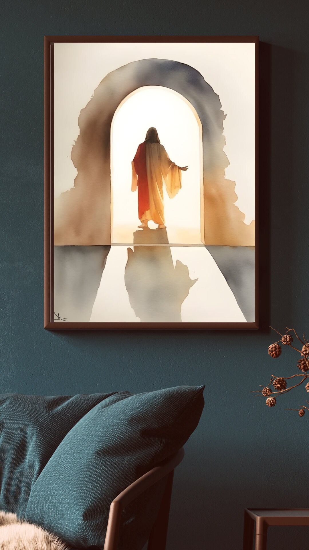 Resurrection of Jesus - Digital Watercolor Artwork - Christian Artwork ...