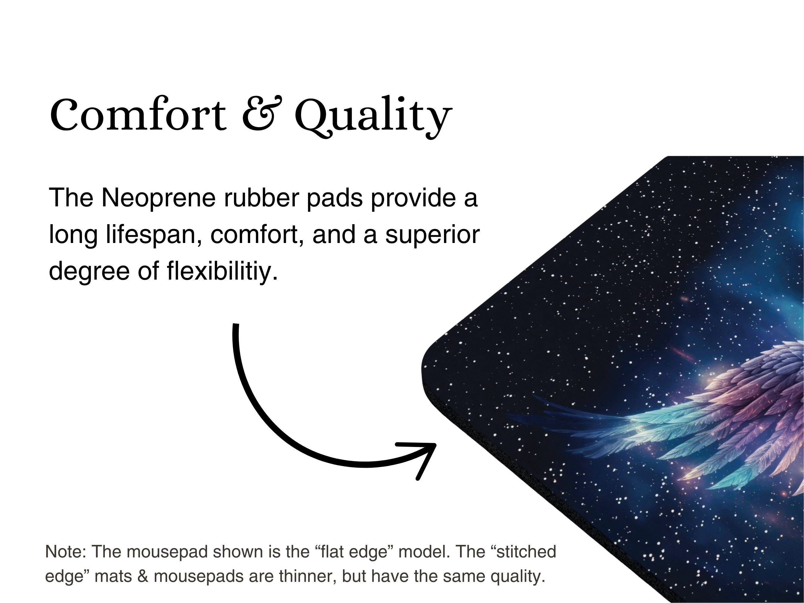 Cosmic Angel Wing Deskmat Celestial Desk Mat Artful Mouse - Etsy