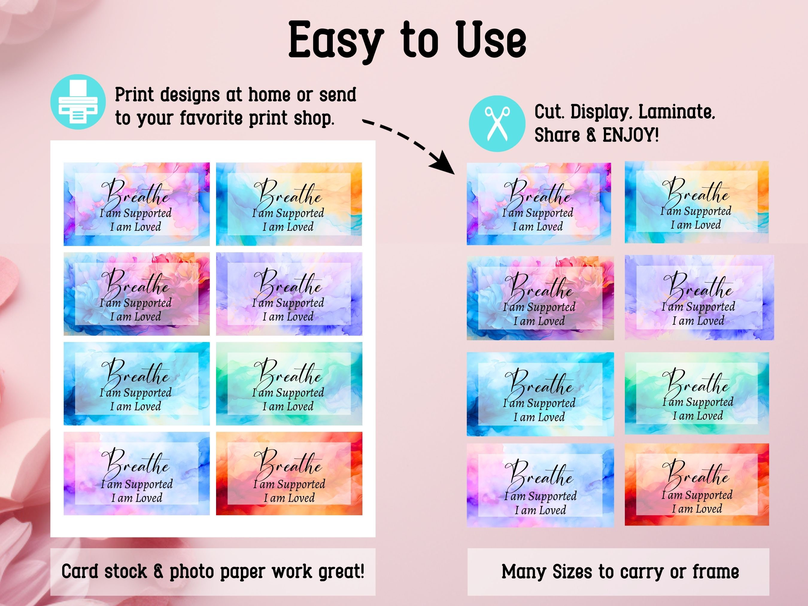 Digital Positive Affirmation Cards, Mindfulness Cards, Guardian Angel ...