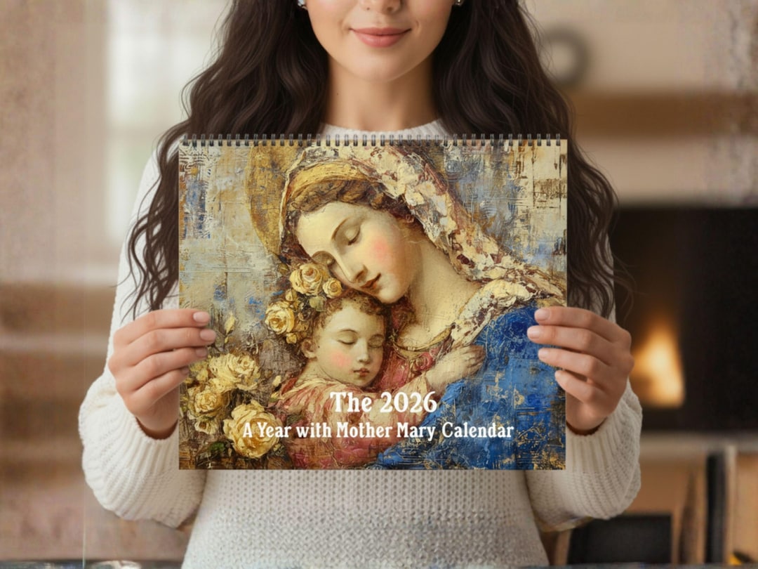 2026 Mother Mary Wall Calendar — Catholic Calendar — Heavenly Marian ...
