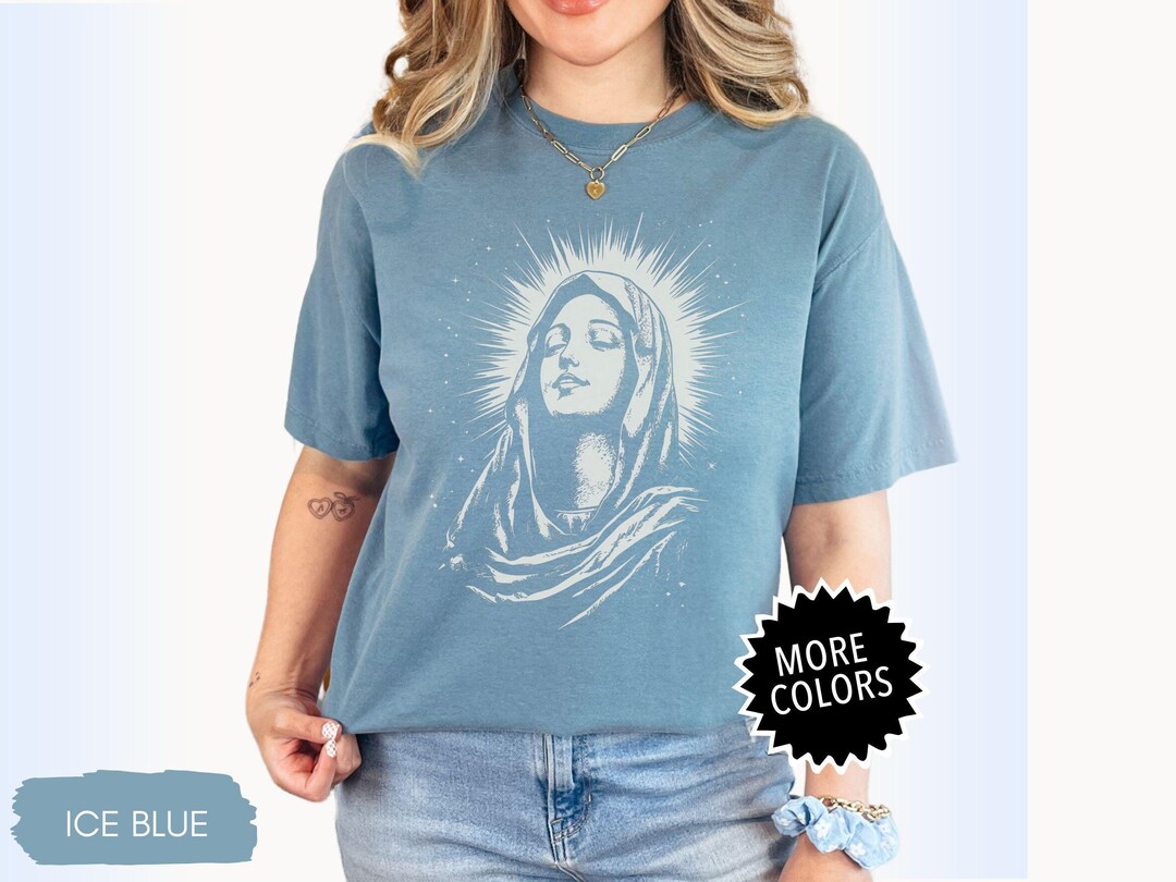 Vintage Virgin Mary Shirts, Mary Shirts, Virgin Mary Shirt, Shirt ...