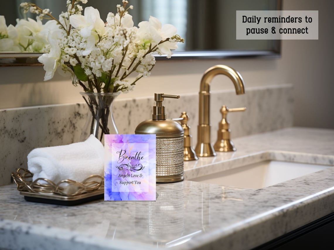 Digital Positive Affirmation Cards, Mindfulness Cards, Guardian Angel ...