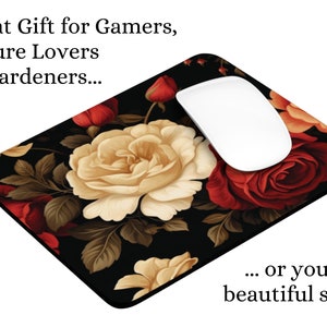 Cottagecore Floral Deskmat, Botanical Desk Mat, Artful Mouse Pad ...