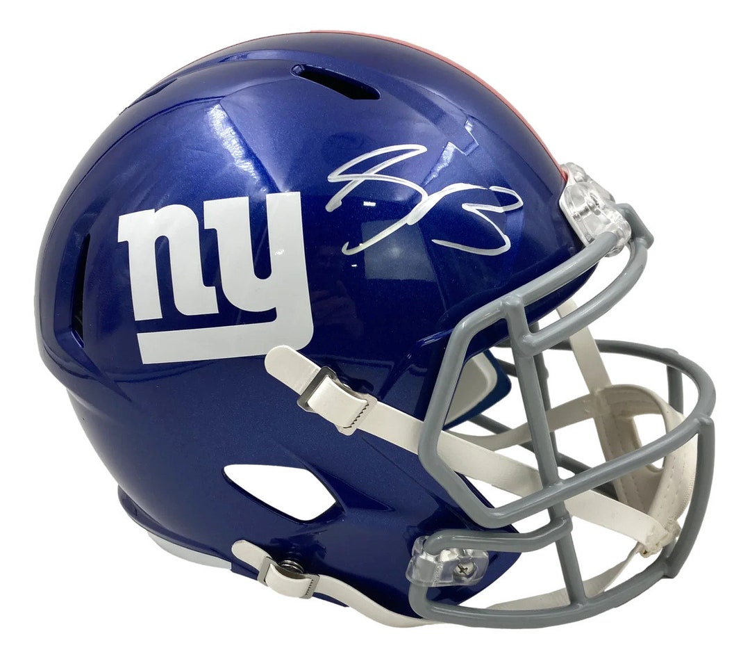 Saquon Barkley Signed Autograph New York Giants Full Size Helmet With COA - Etsy