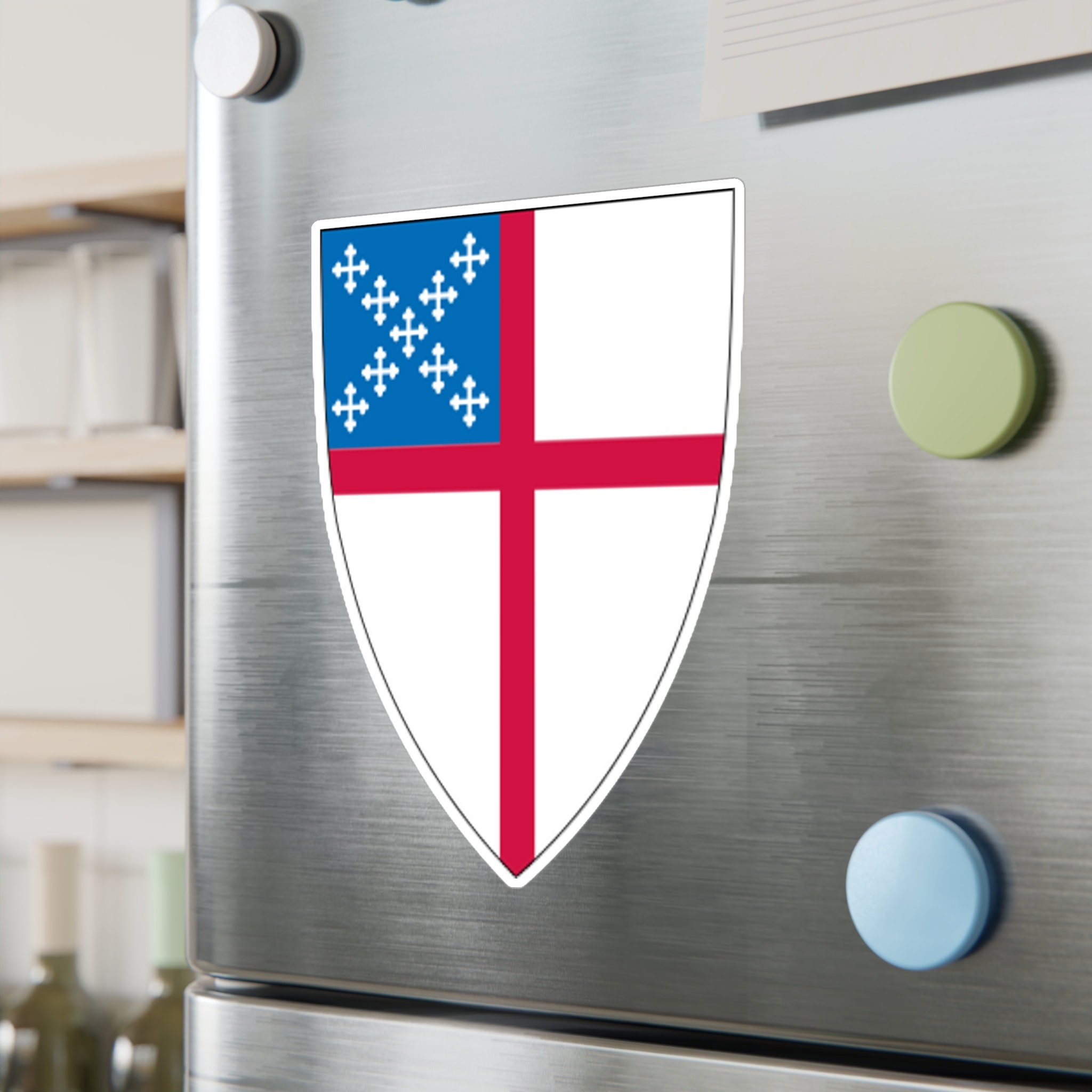 Large Episcopal Shield Sticker - Etsy