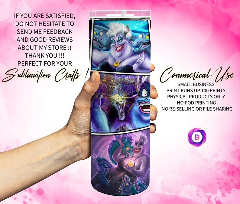 Villain Skinny 20 Oz Tumbler Sublimation Design PNG - Movie Character ...