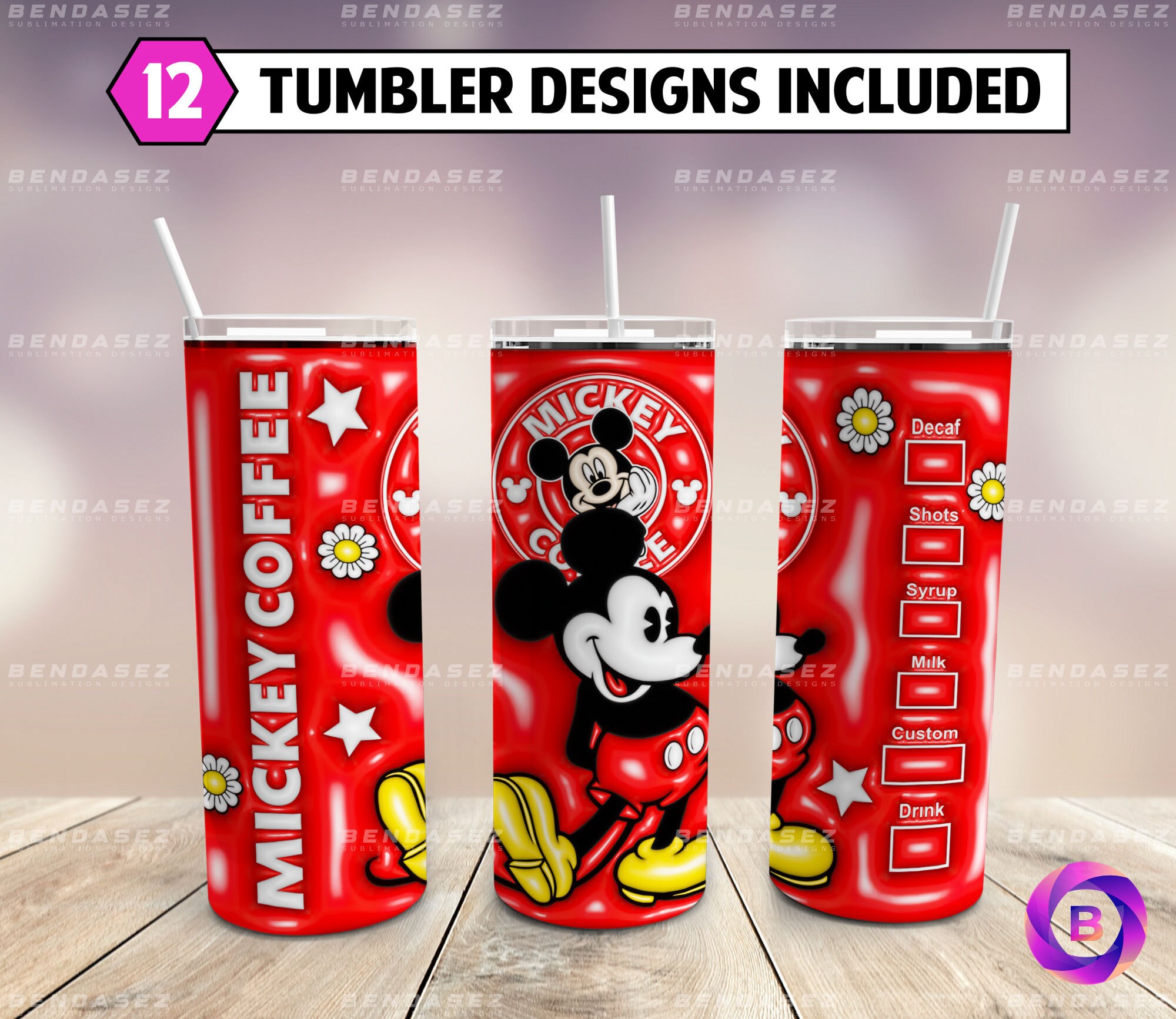 Cartoon Inflated Puff Skinny 20 Oz Tumbler Sublimation Design PNG Movie ...