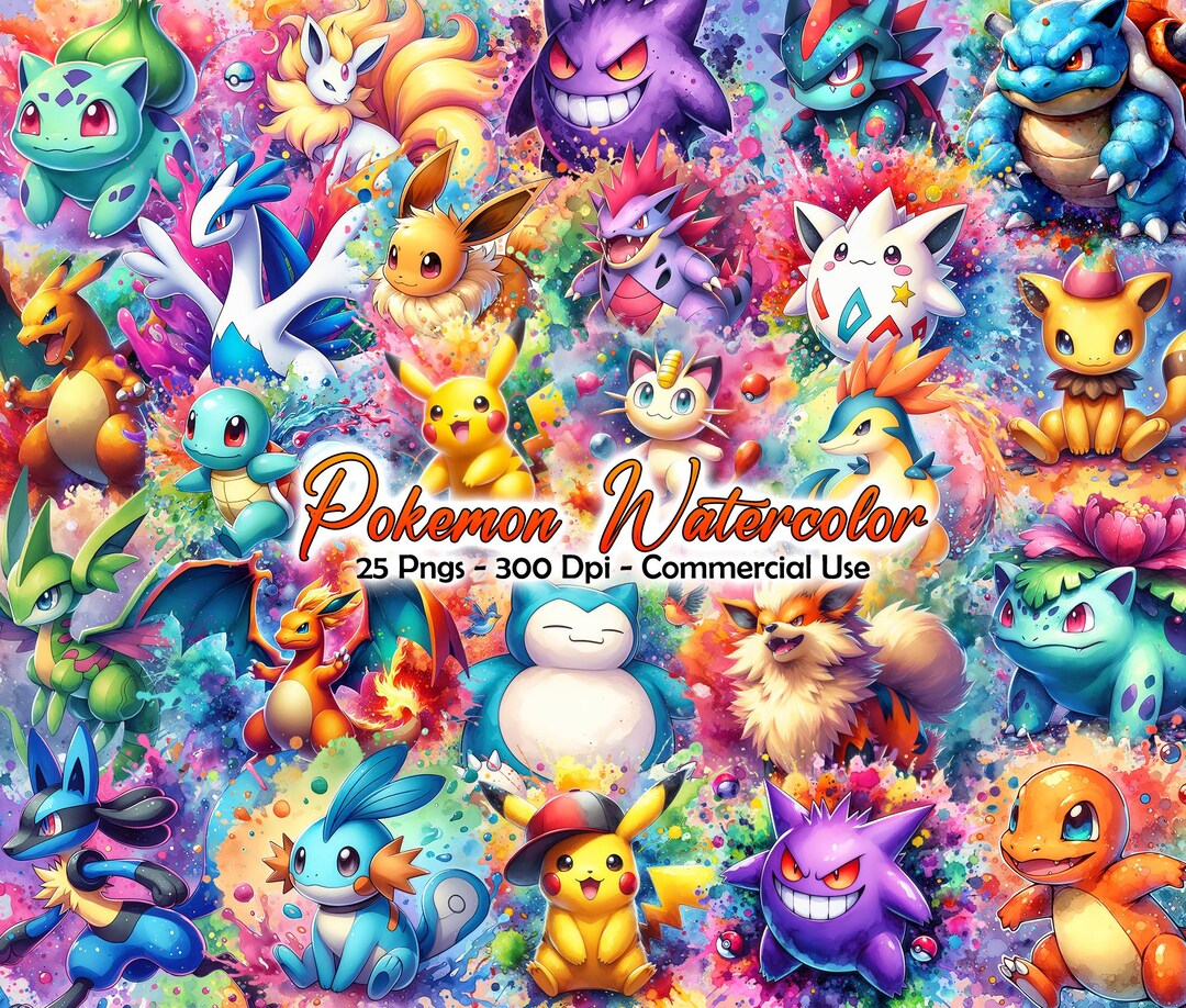 25 Poke Monster PNG Bundle, Anime/manga PNG Bundle, Cartoon Tshirt ...