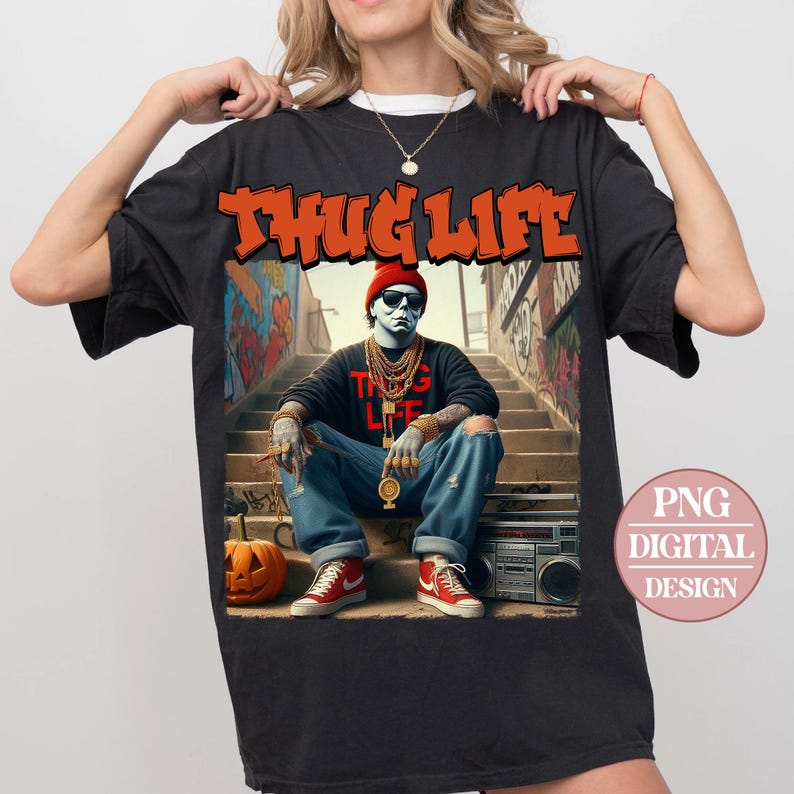 10+ Designs Horror Halloween Png, Thug Life Bundle Png, Horror Killers ...