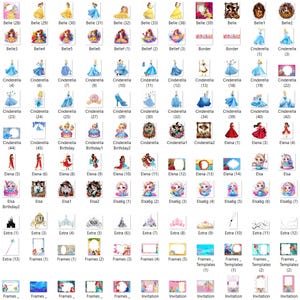600+ Designs Princess Characters PNG Bundle, Princess Png Designs ...