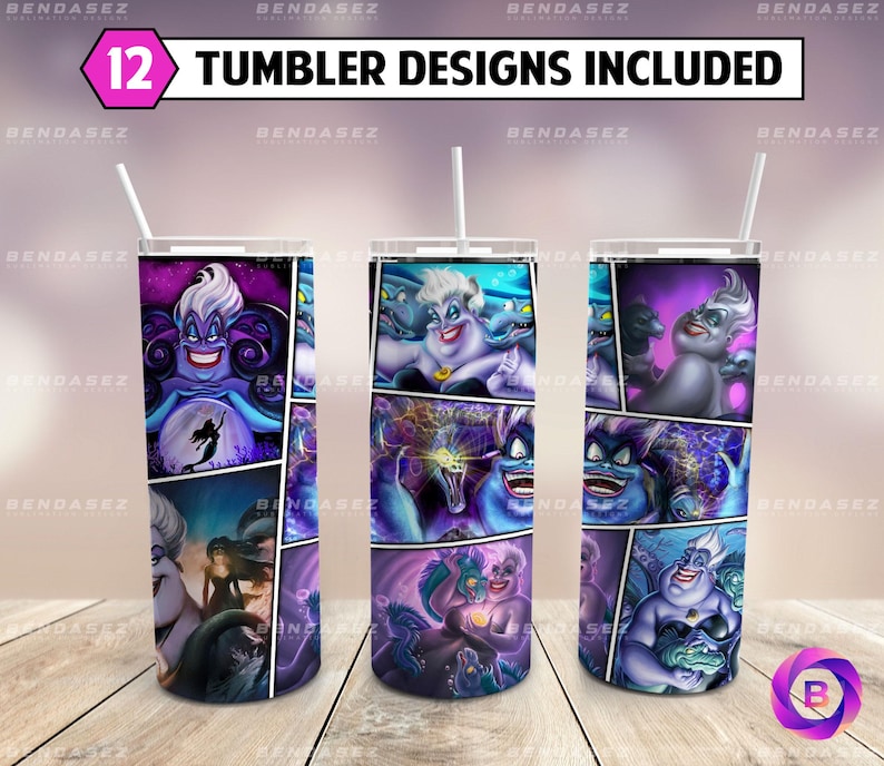 Villain Skinny 20 Oz Tumbler Sublimation Design PNG - Movie Character ...