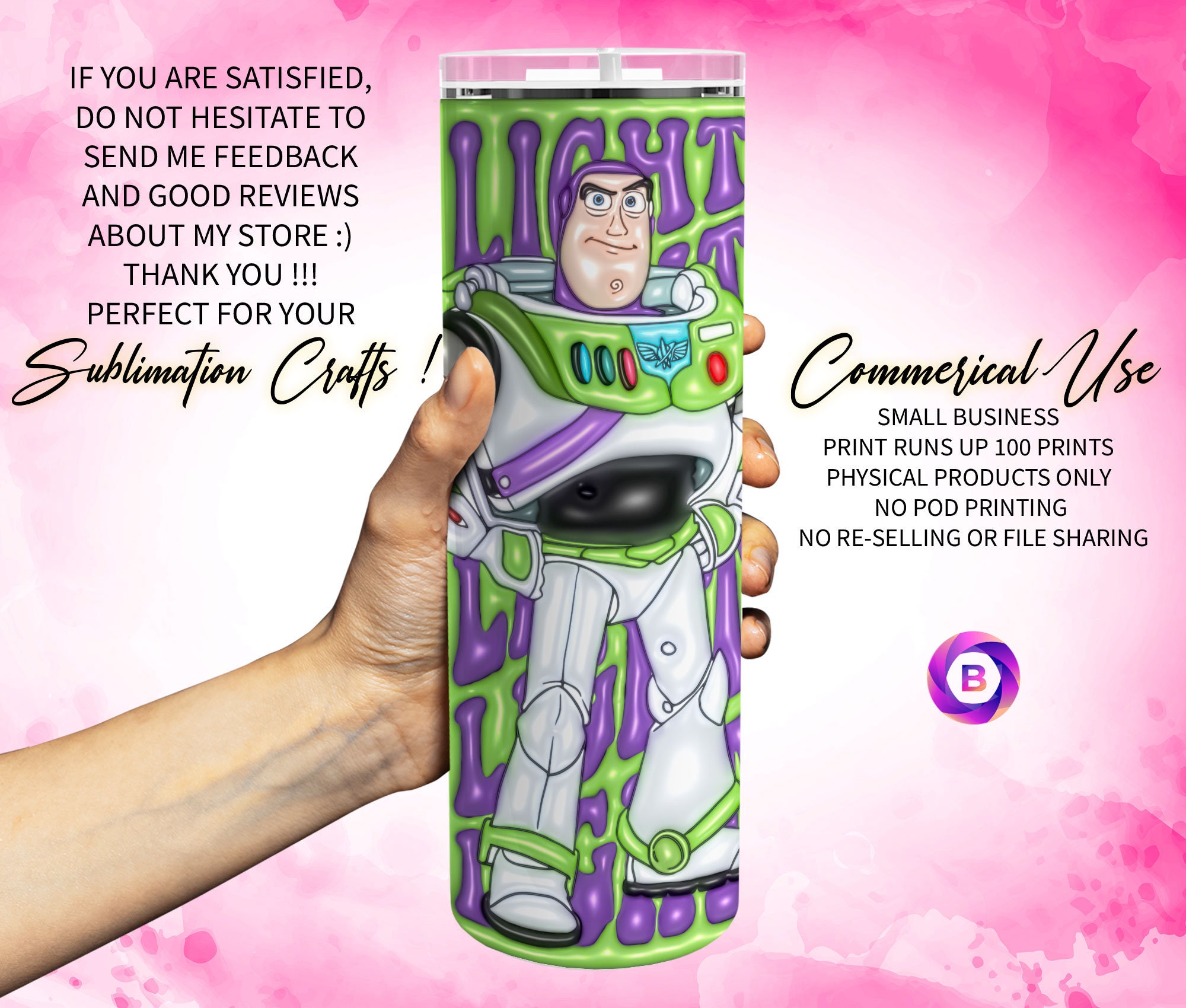 Cartoon Inflated Puff Skinny 20 Oz Tumbler Sublimation Design PNG Movie ...