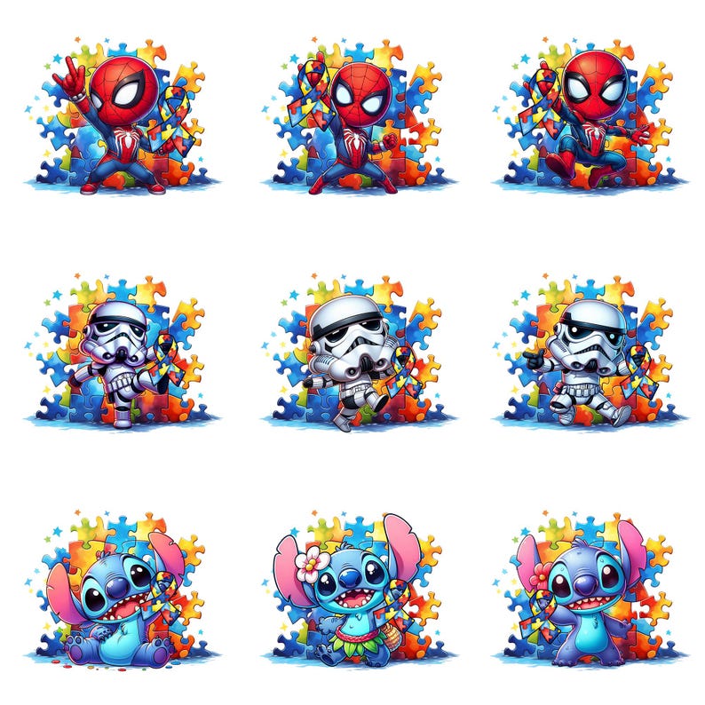 72 Designs Autism Cartoon Bundle Png, Autism Bundle Png, Autism ...