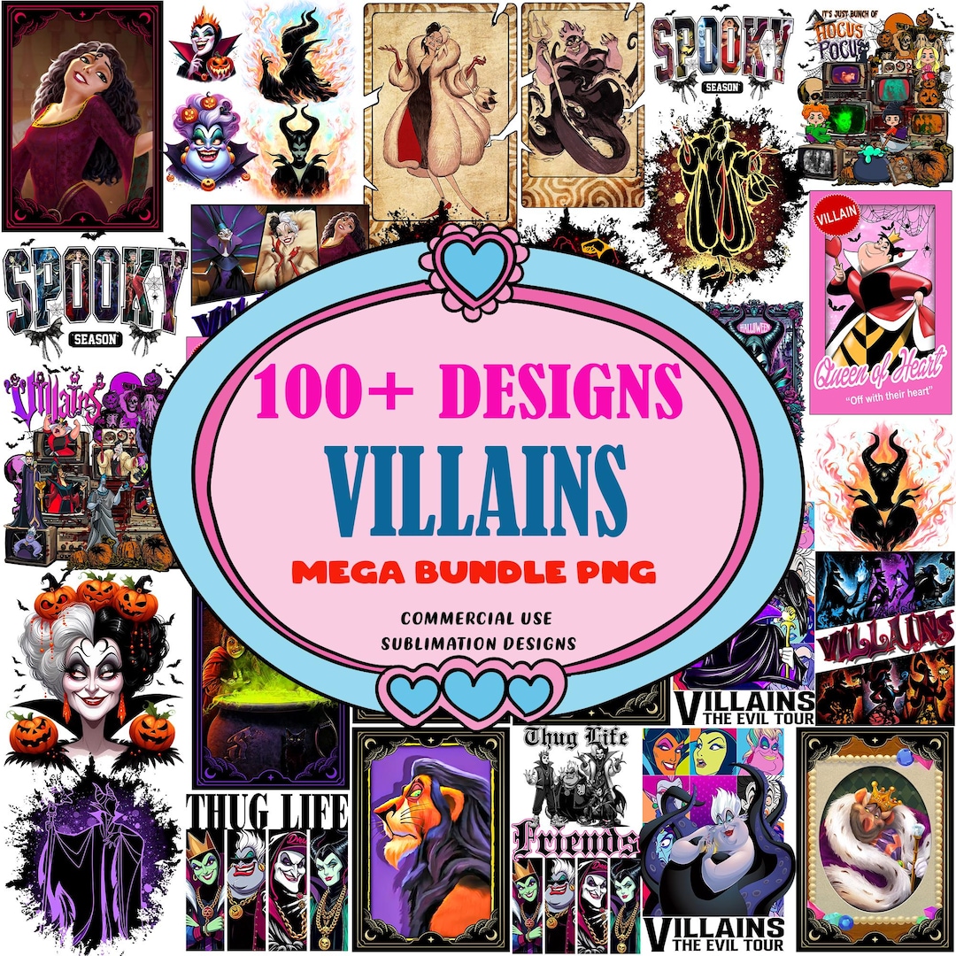 100+ Cartoon Villains PNG Bundle, Villains Bundle PNG, Cartoon Bundle PNG, Villains Characters ...