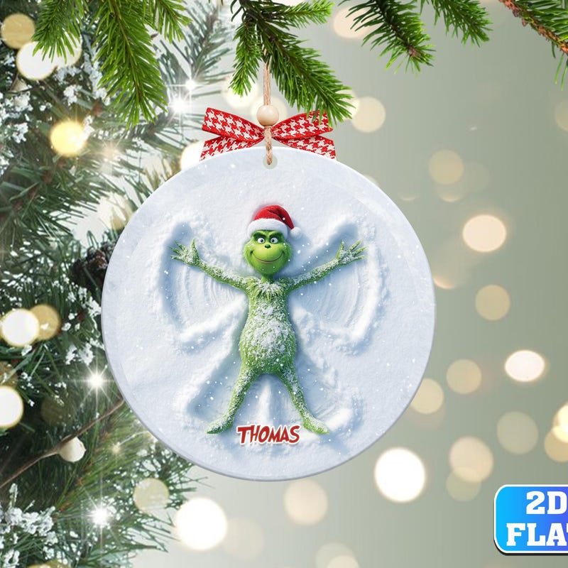 Grinch Snow Angel - Etsy
