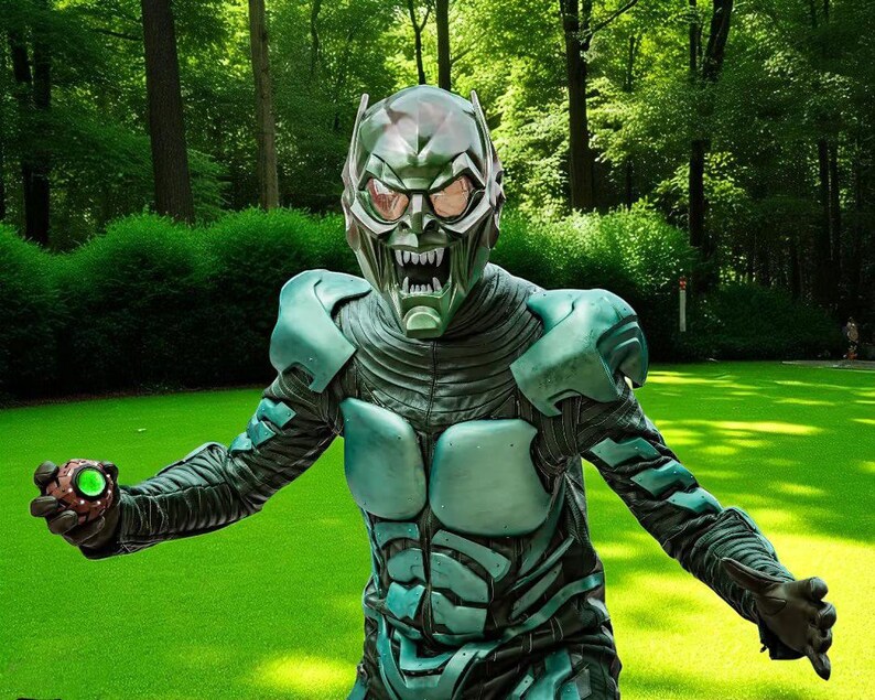 Disfraz de Duende Verde personalizado con impresión 3D - Cosplay de ...