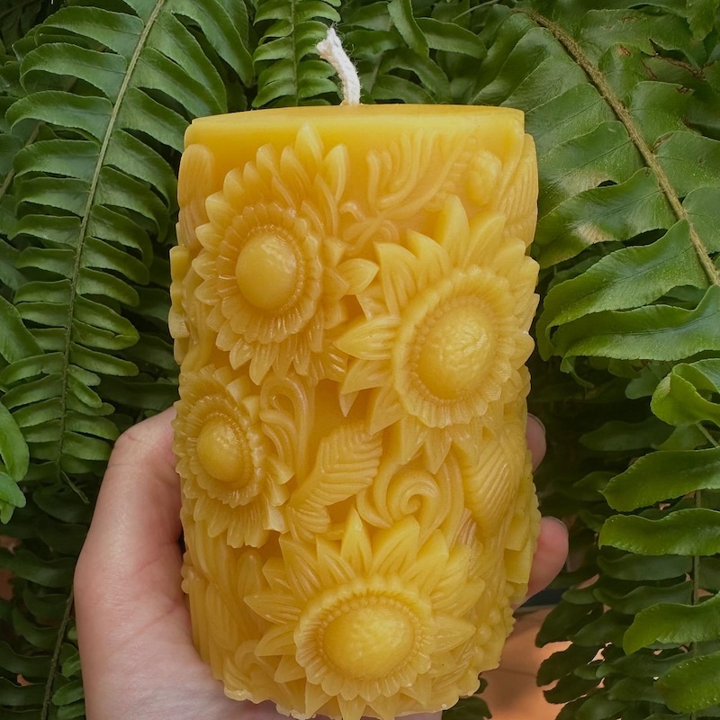 Beeswax Candle Fancy - Etsy