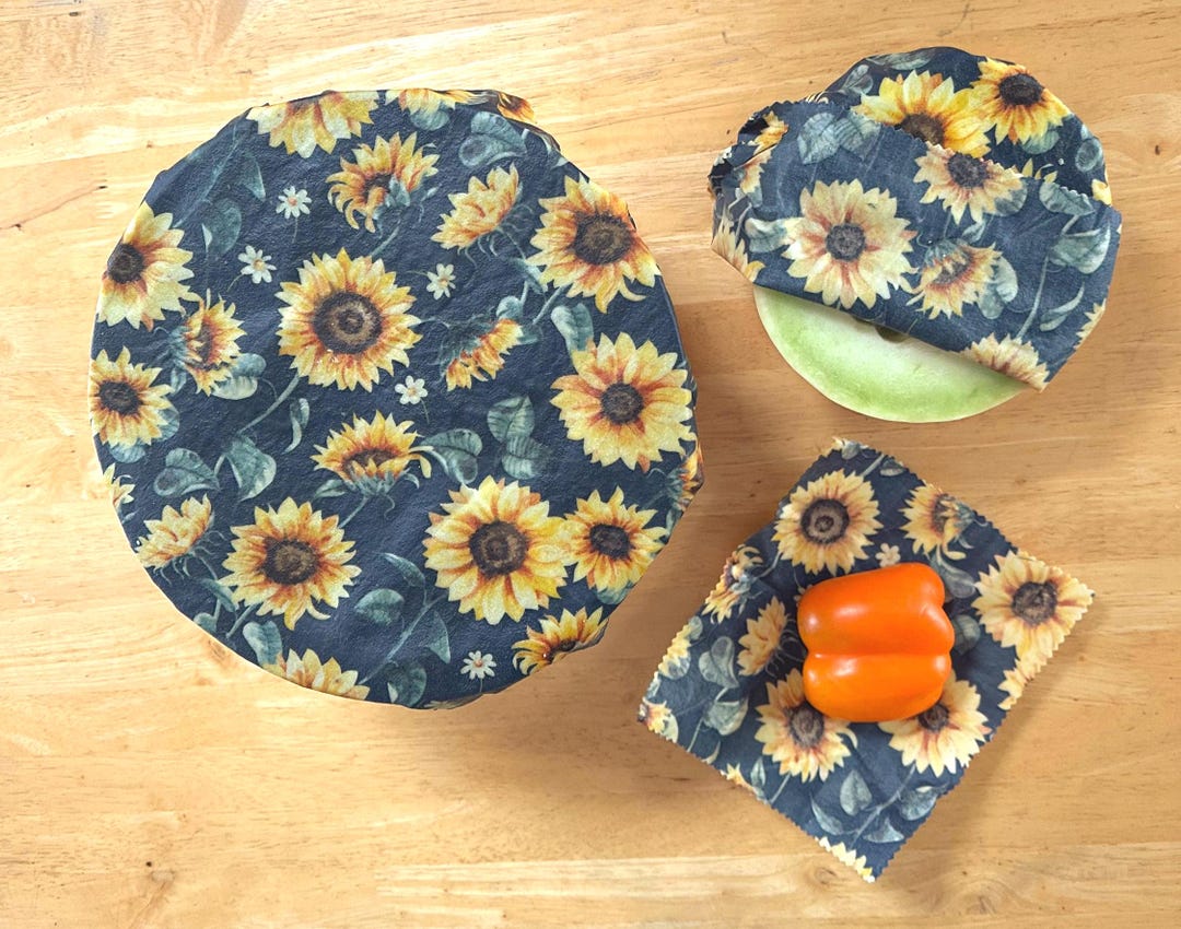 Beeswax Food Wrap Set: Reusable, Eco-friendly Kitchen Storage - Etsy