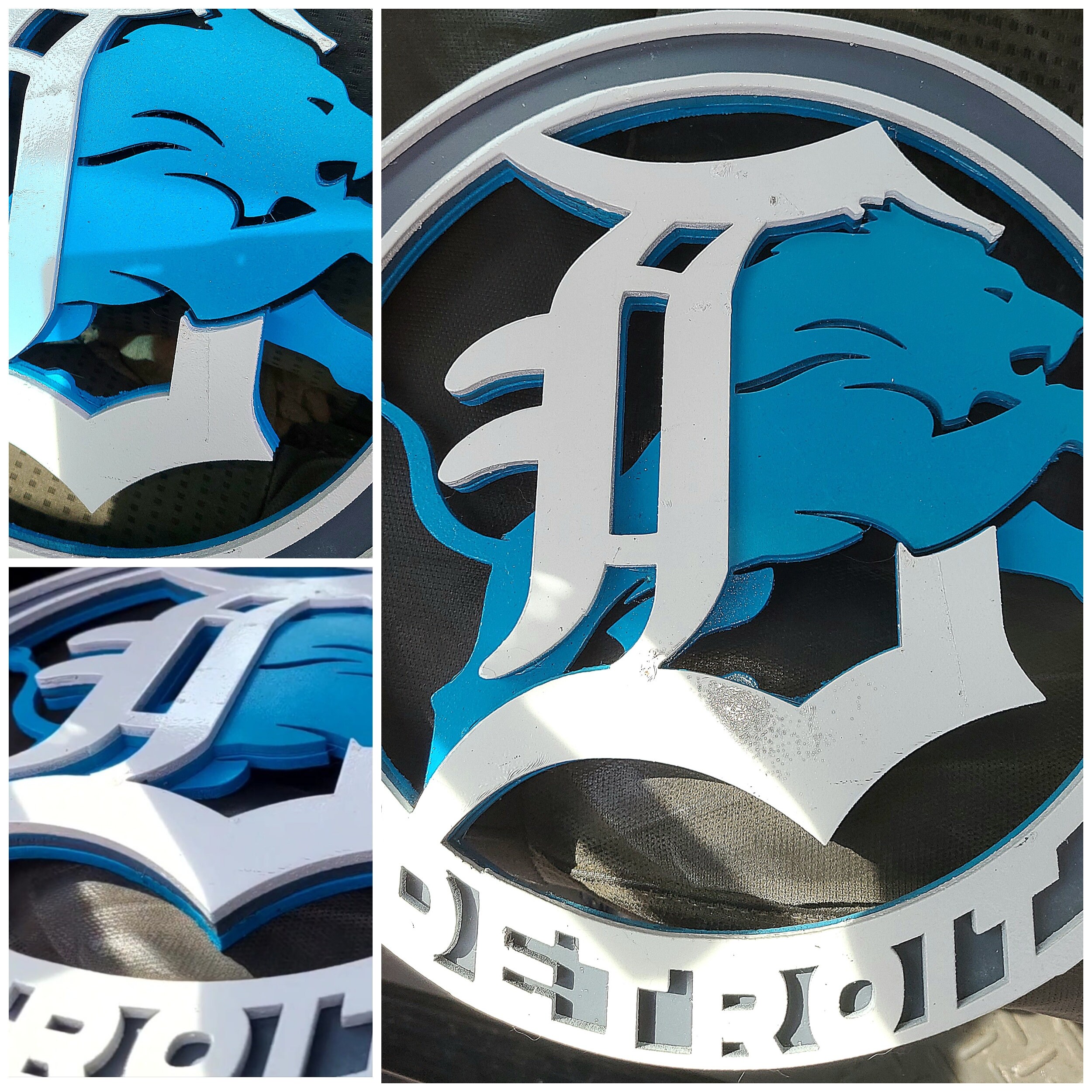 Layered Detroit Lions Sign - Etsy