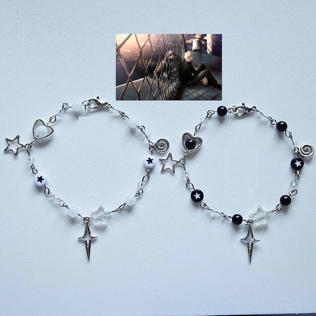 Jujutsu Kaisen Gojo & Geto Stacy Matching Couple Beaded Bracelets,y2k ...