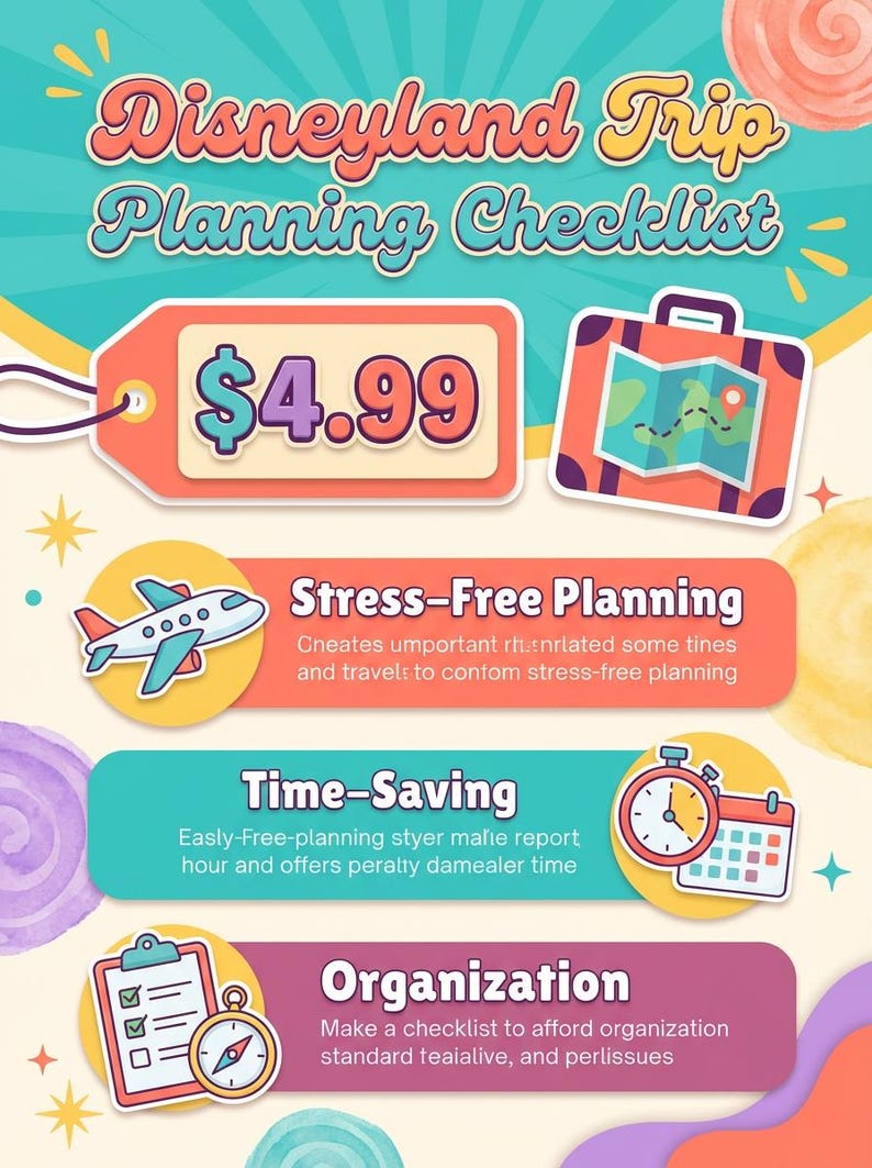 Disney Trip Checklist | Disneyland Planning Guide 2026 | Packing List ...