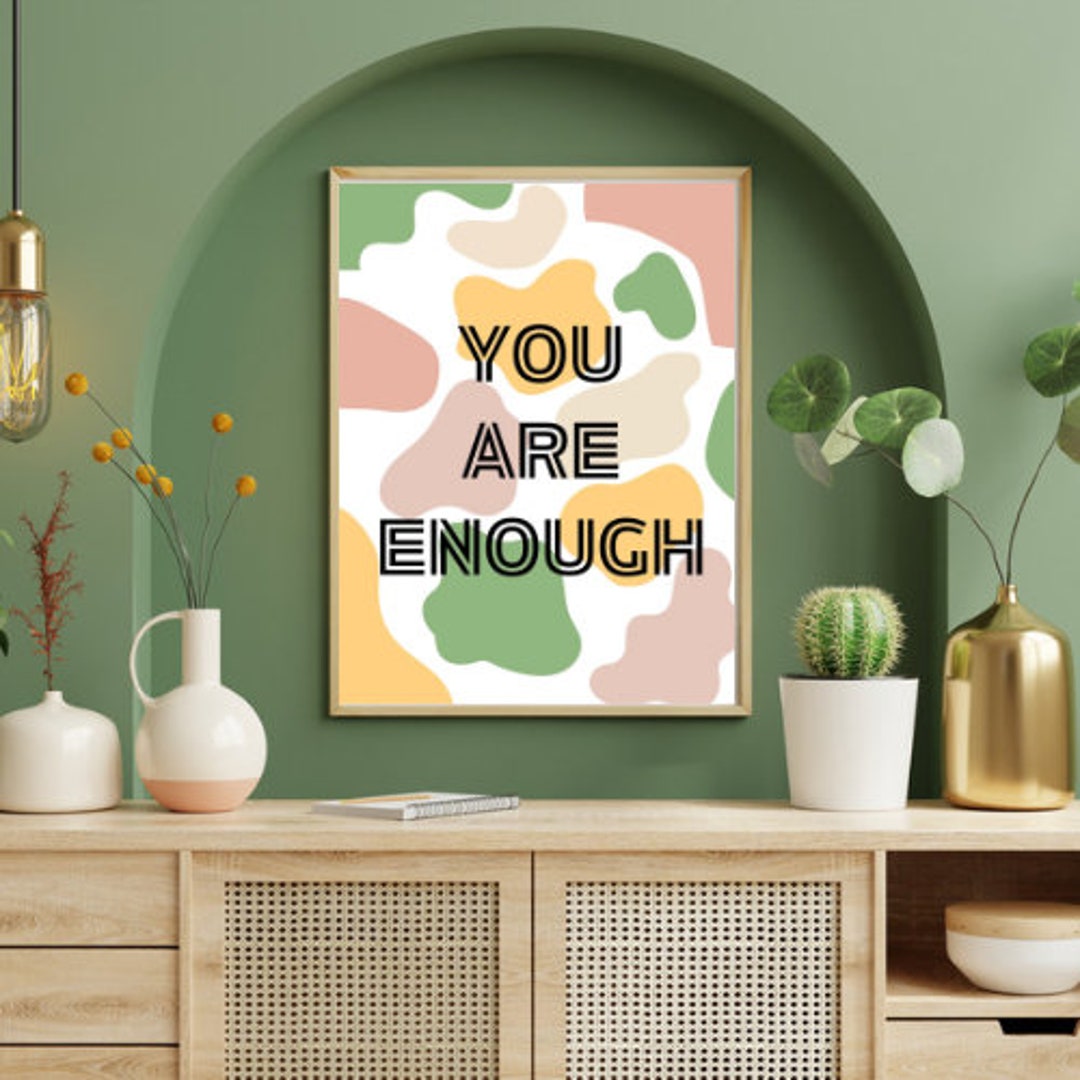 You Are Enough Poster - Etsy