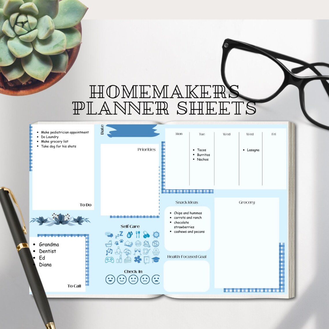 Homemakers Perfect Planner Pages - Etsy