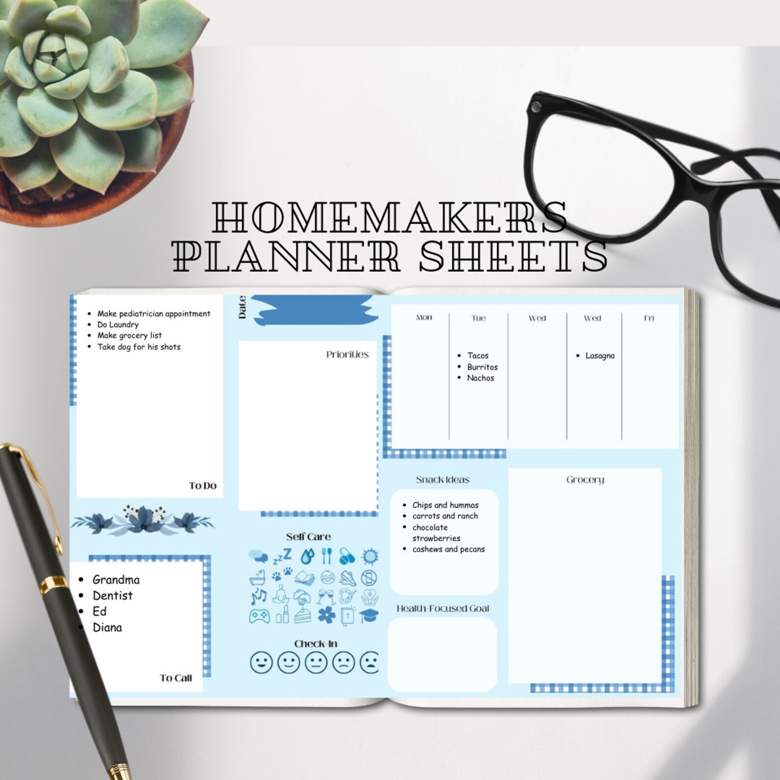 Homemakers Perfect Planner Pages - Etsy