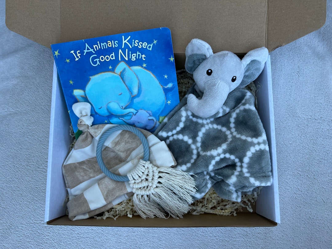 Baby Book Box Baby Elephant Gift Box Baby Shower Gift Baby - Etsy