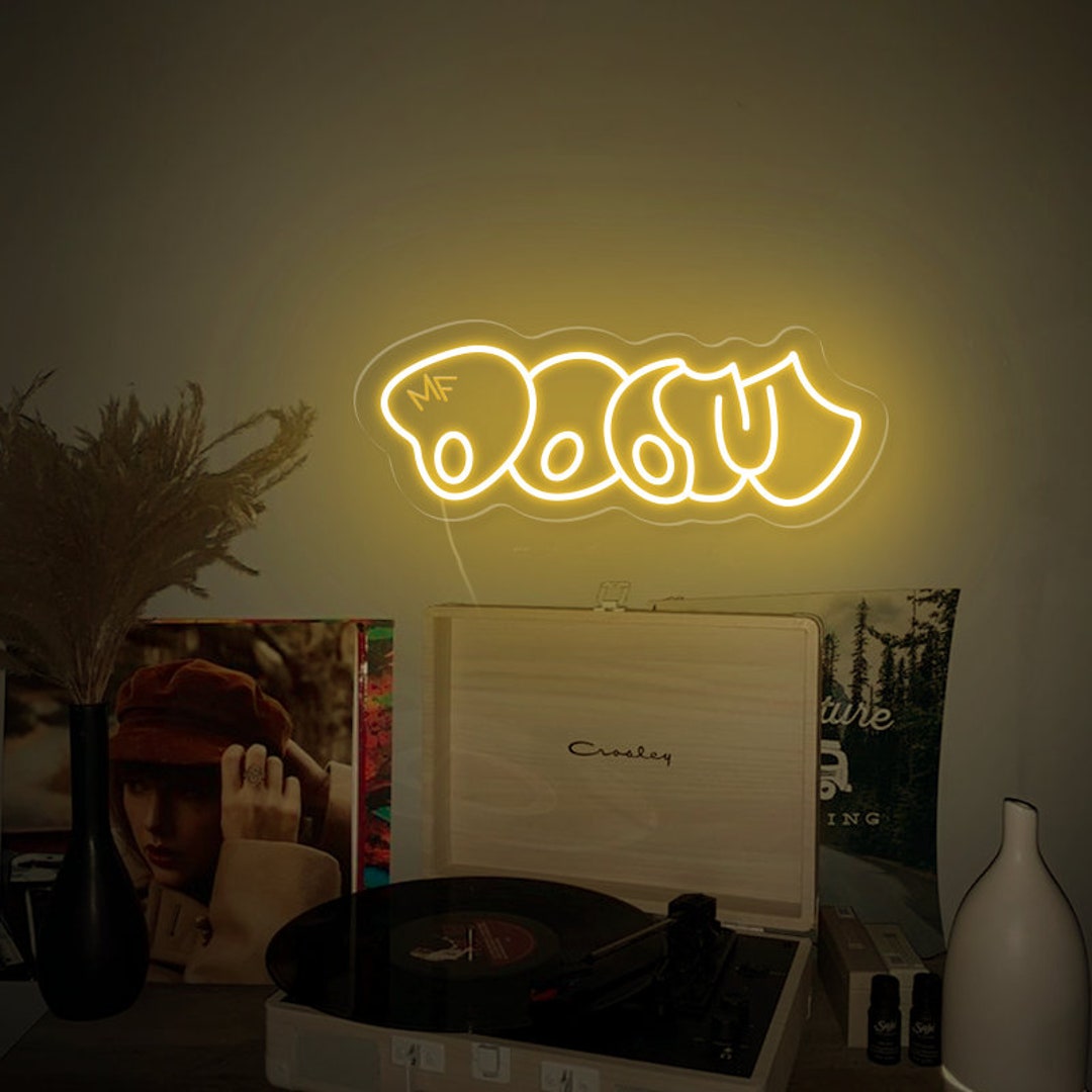 MF Doom Neon Signmf Doom Merch90s Hip Hopmadvillain Kmd - Etsy UK