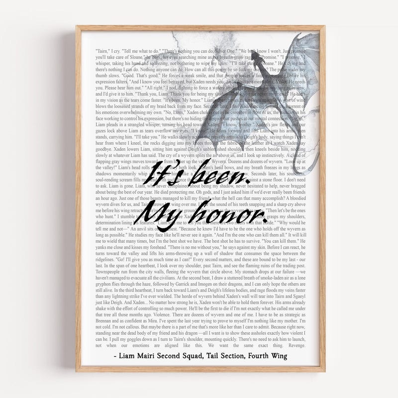 Fourth Wing Art - Etsy