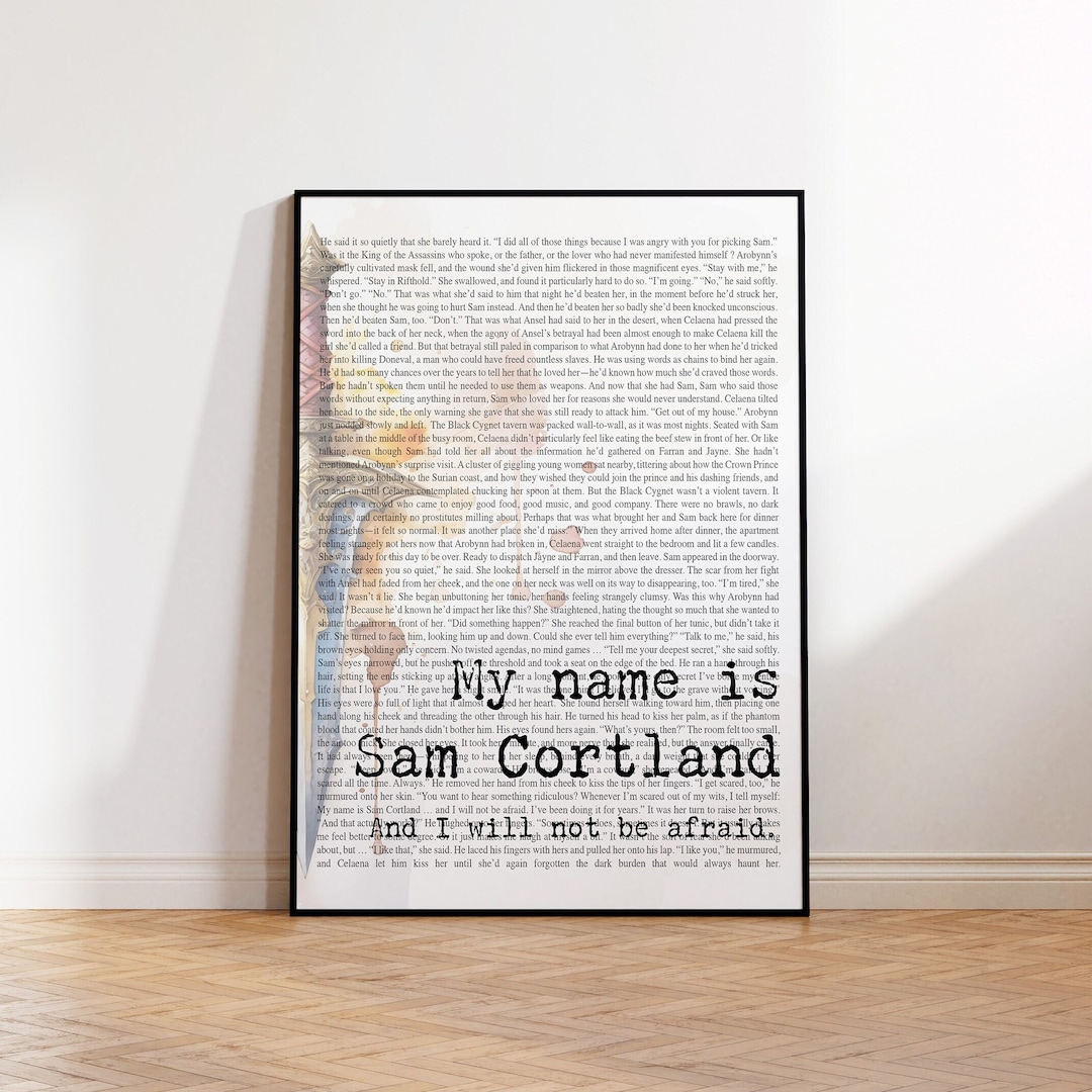 Sam Cortland Quote Print: Throne of Glass Fan Art (digital Download) - Etsy