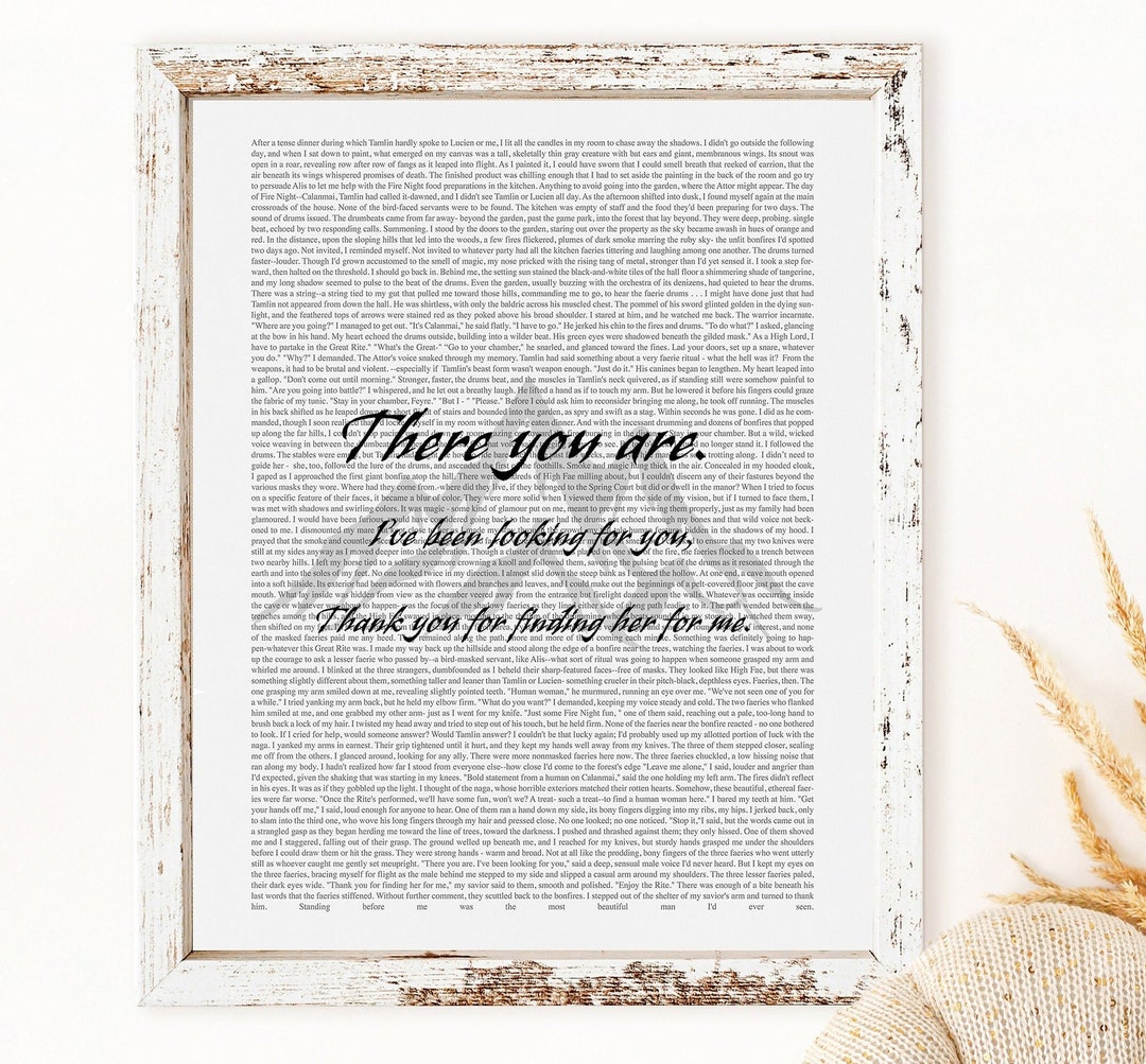 DIGITAL Art Print, There You Are Rhysand Quote, Wall Art, ACOTAR Wall ...