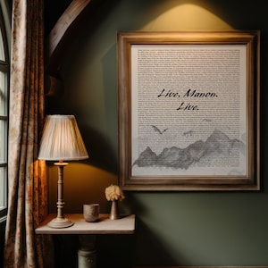 Printed Live Manon Live Poster, Throne of Glass Wall Art - Etsy