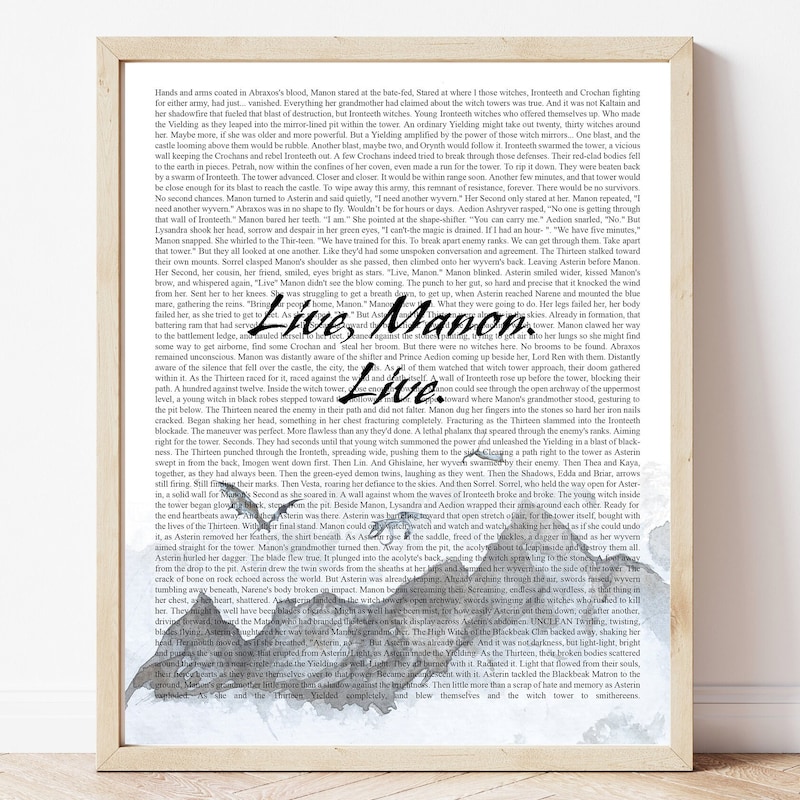 Live Manon Digital Print - Etsy UK