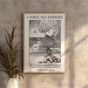 Vinland Saga Poster: Thorfinn 'I Have No Enemies' Manga Art (digital ...