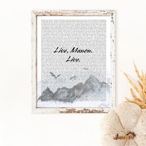 Printed Live Manon Live Poster, Throne of Glass Wall Art - Etsy