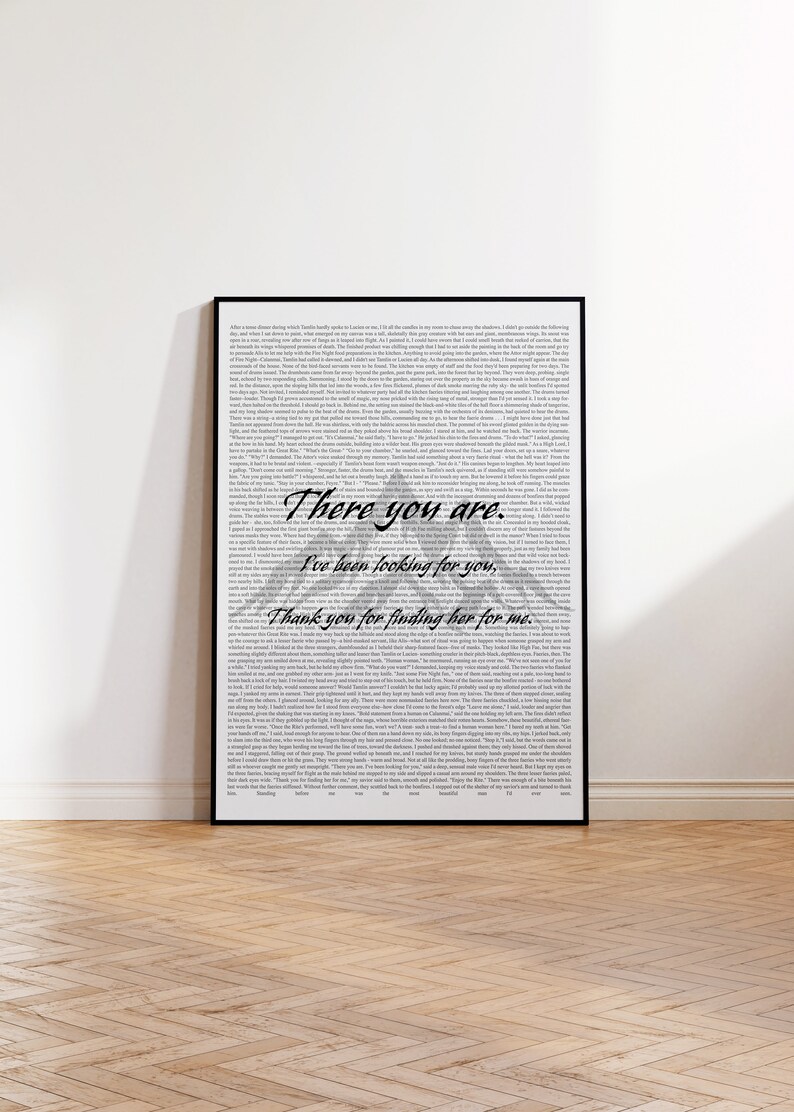 DIGITAL Art Print There You Are Rhysand Quote Wall Art - Etsy