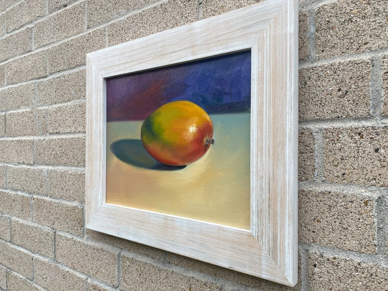 Mango Still Life Oil Painting: Original Framed Art, Ready to Hang - Etsy