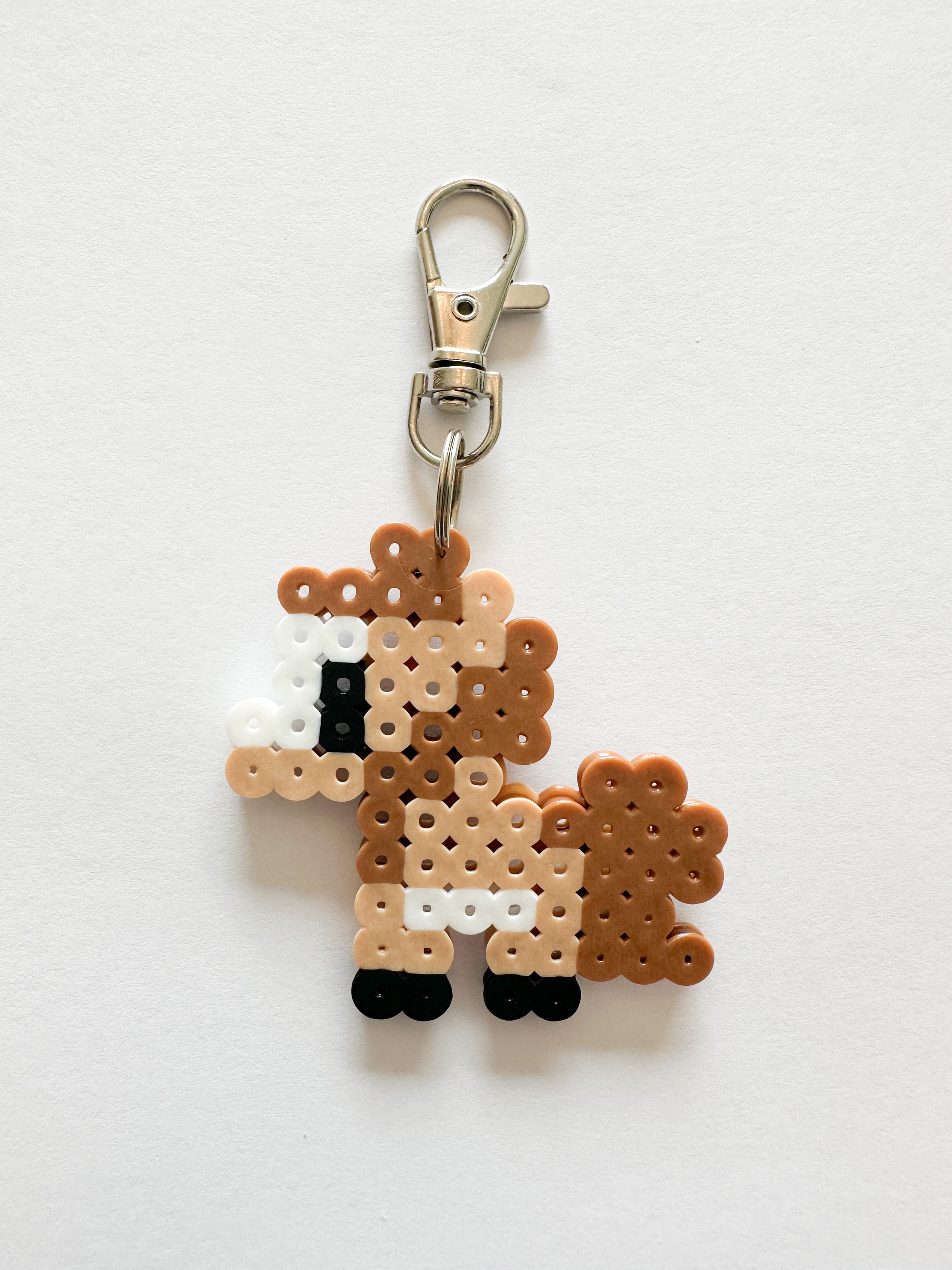 Pony Perler Bead Keychain - Etsy