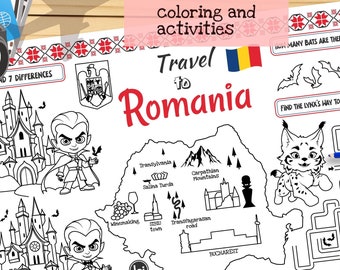coloring book romania