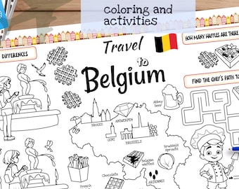 belgium coloring sheet
