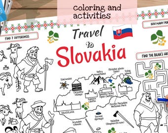 slovakia coloring page