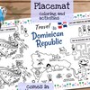 Travel to Canada Placemat. Printable Coloring Page for Kids. Travel ...