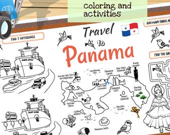 panama coloring sheet