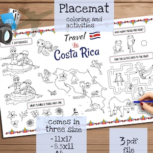 costa rica map coloring pages