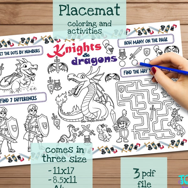 Knights and Dragons - Etsy