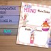 One-page Kids Menu Template - Cute Design for Cafes & Restaurants ...
